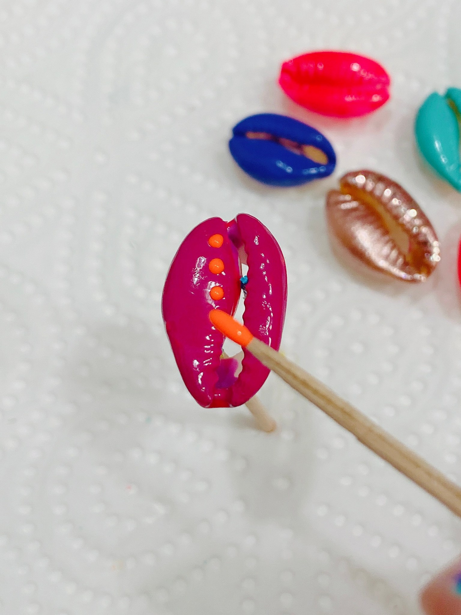 How to color or paint cowrie seashell – Tribe of Laszlo